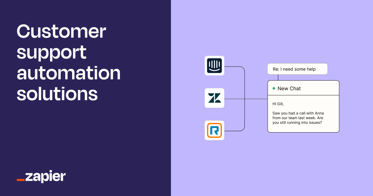 Soluciones de automatización de atención al cliente | Zapier